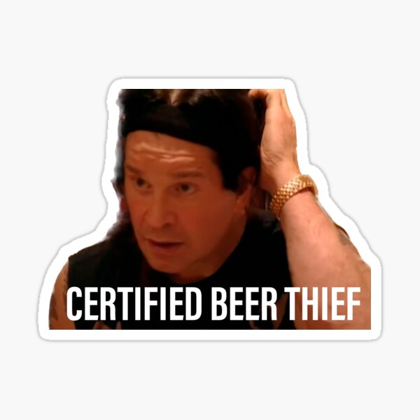 "Certified Beer Thief" Sticker for Sale by bertance | Redbubble
