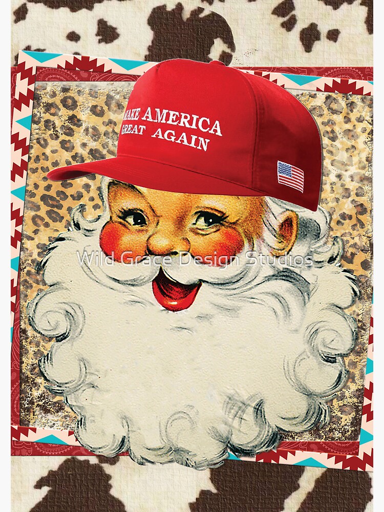 "MAGA Santa Merry MAGA Christmas" Spiral Notebook for Sale by Crazy ...