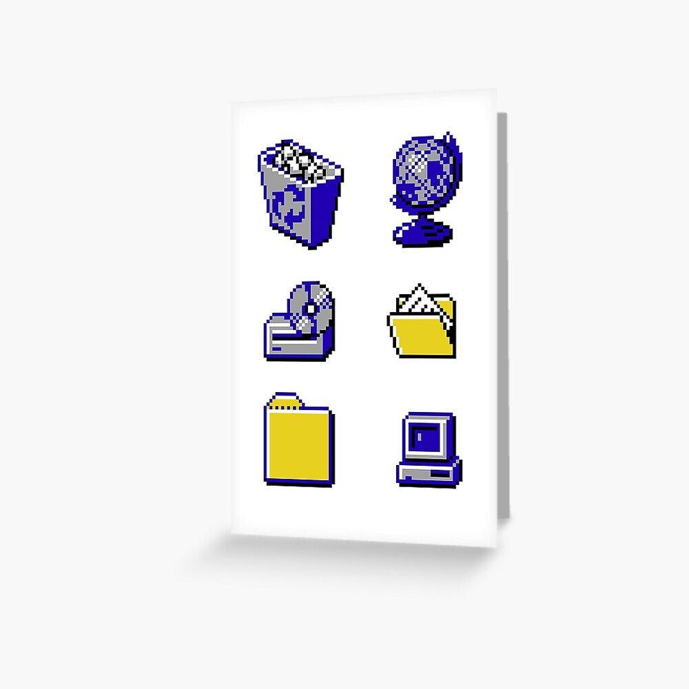 "Windows 98 Icons" Greeting Card by winkatawink | Redbubble