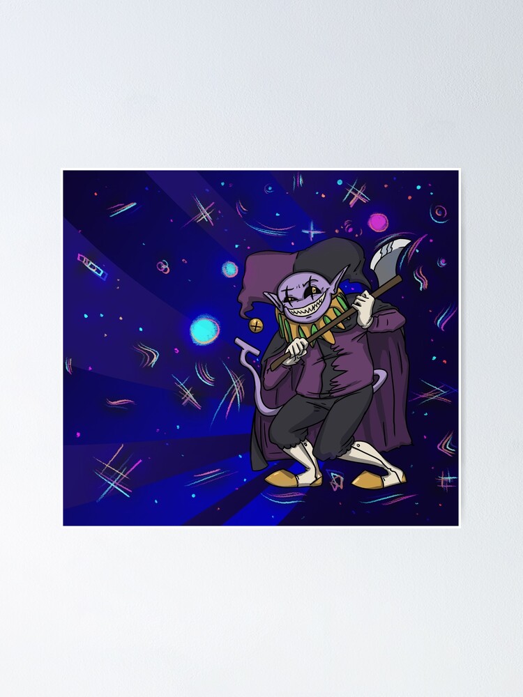 "Jevil from Deltarune with an axe" Poster for Sale by Koonztanze ...