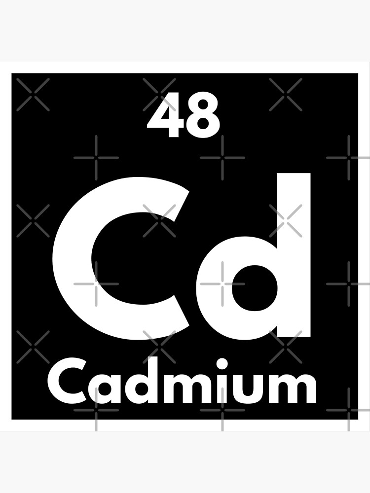 Póster «Número de elemento de la tabla periódica 48 Cd Cadmio» de ...