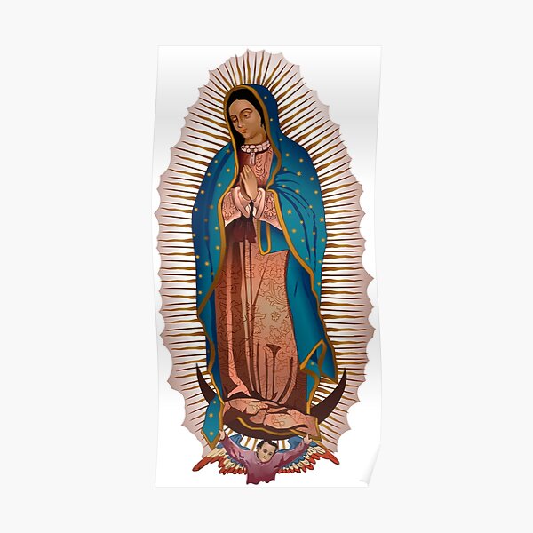 "Our Lady of Guadalupe Virgin, Virgen De Guadalupe. Vector style ...