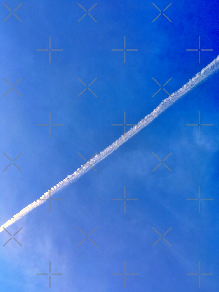 "Contrail in a Bright Blue Sky" Sticker for Sale by Ric1926 | Redbubble