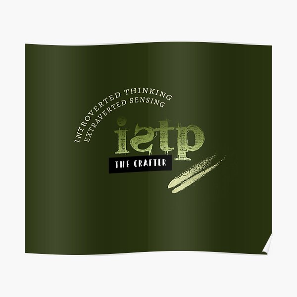 "[MBTI] ISTP - The Craftsman" Poster for Sale by KaiFx19 | Redbubble