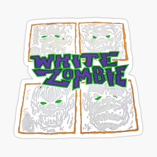 "White zombie" Sticker for Sale by Neonic964 | Redbubble