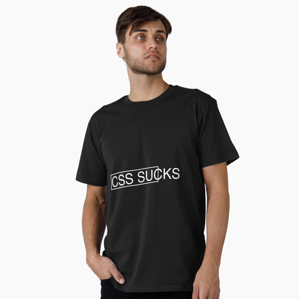 "CSS Sucks" Sticker for Sale by petrosdeme | Redbubble