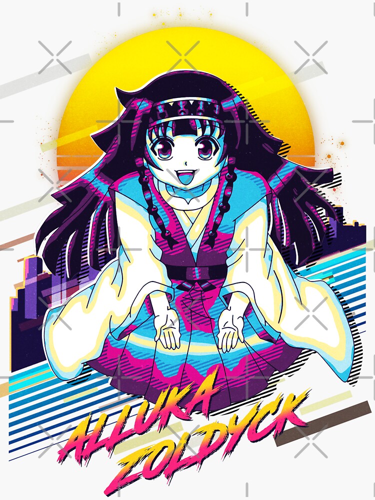 "Alluka" Sticker for Sale by 80sRetroArt | Redbubble