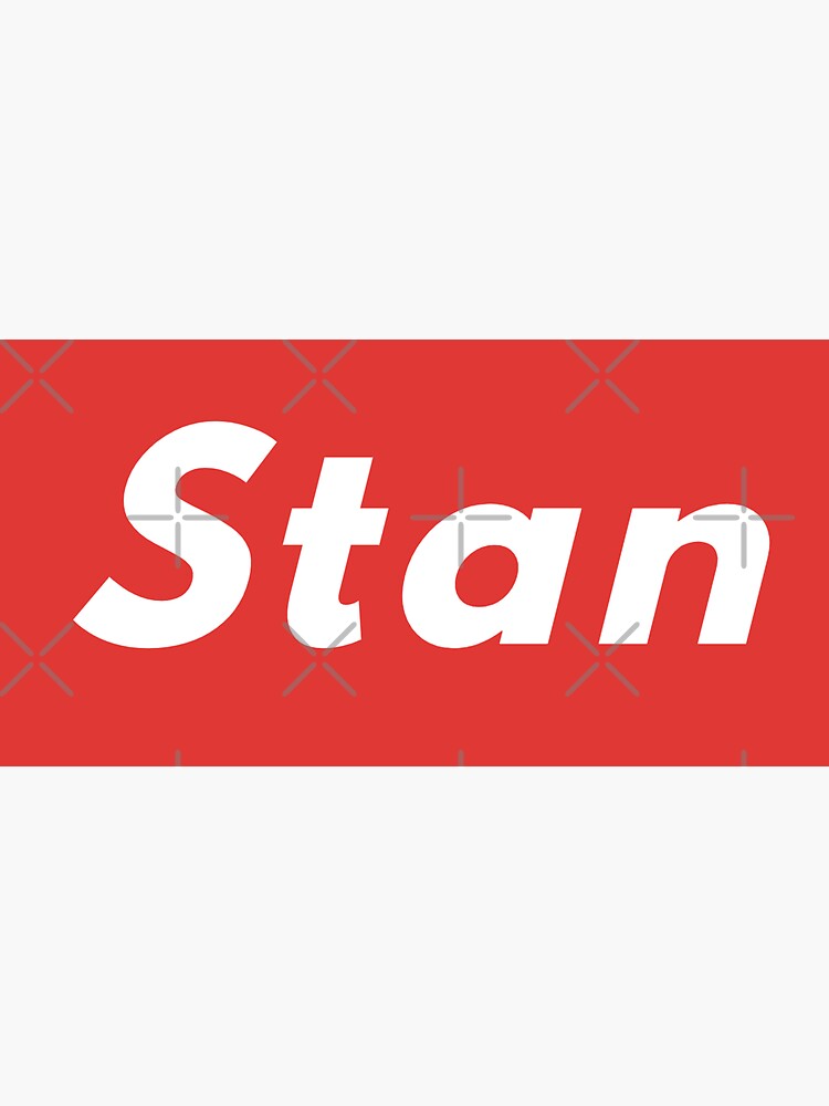 "Word Art: Stan" Sticker for Sale by happymeld | Redbubble