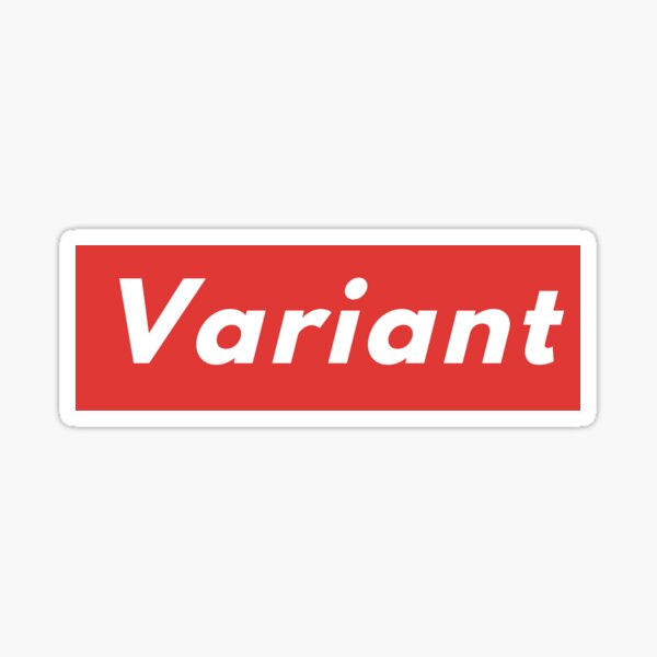 "Word Art: Variant" Sticker for Sale by happymeld | Redbubble