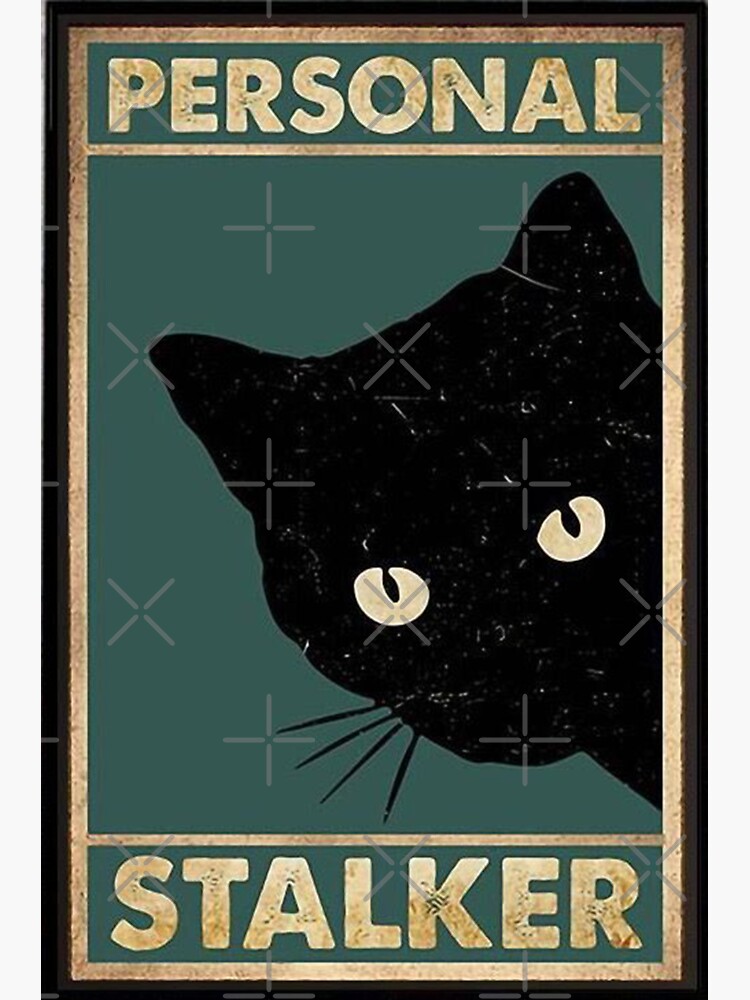 "BLACK CAT STALKER" Sticker for Sale by anotherkali | Redbubble