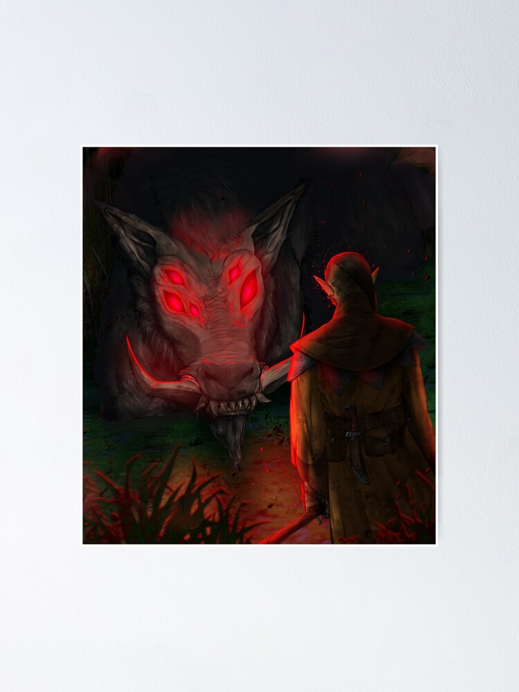 "Beast in the Bog" Poster for Sale by legendl0re | Redbubble