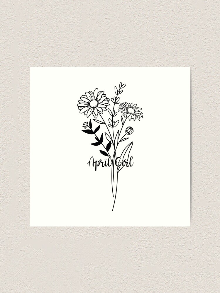 "April Girl Birth Month Flower" Art Print for Sale by Suzanne Cook ...