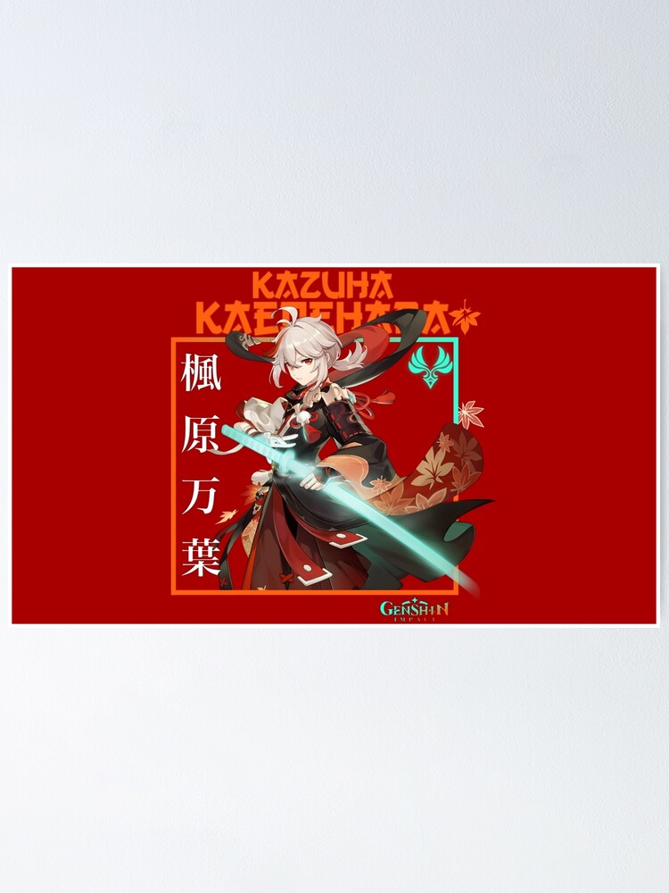 "Kazuha Kaedehara - Genshin Impact" Poster for Sale by BlazeTidez ...