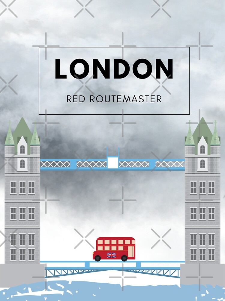 "Iconic London Red Routemaster - London Bus" Sticker for Sale by dwangarts | Redbubble