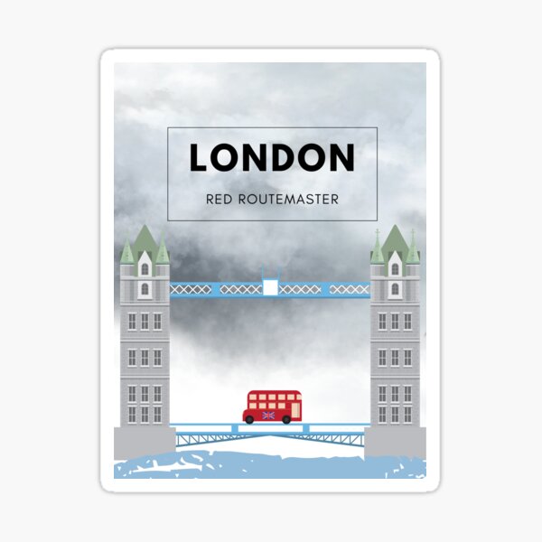"Iconic London Red Routemaster - London Bus" Sticker for Sale by ...