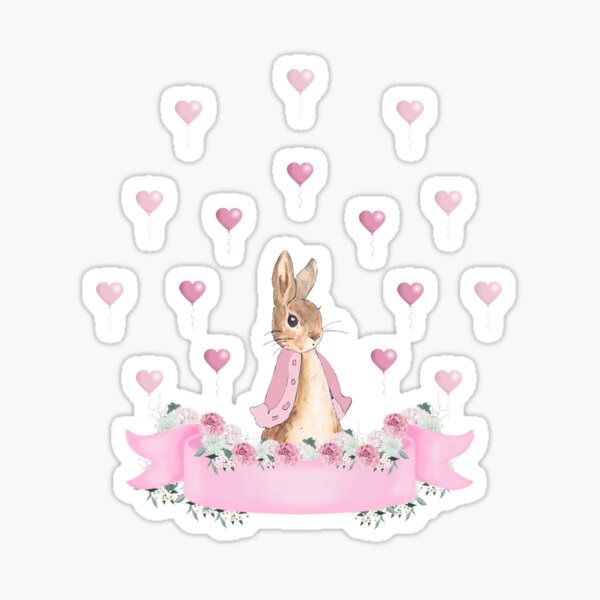 "Peter Rabbits Flopsy Rabbit " Sticker for Sale by Kathysartroom ...