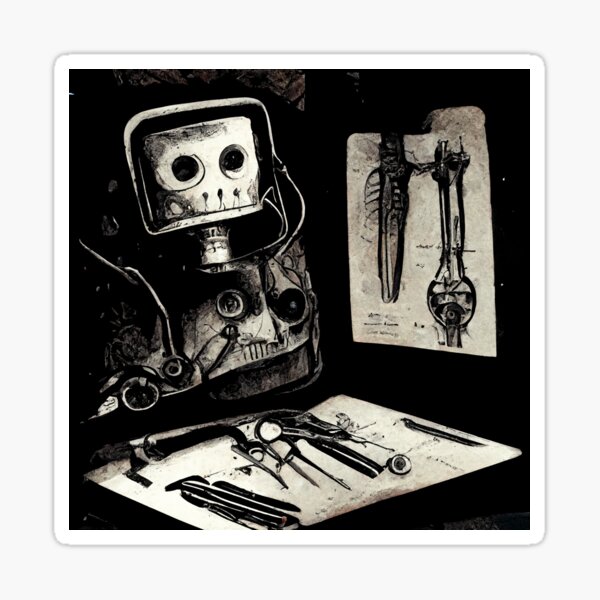 "Robot Face Designs Something" Sticker for Sale by IvyGraves | Redbubble