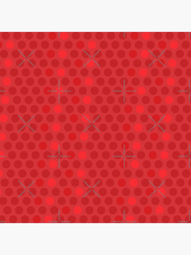 "red Christmas dots pattern / red dots on red / Christmas" Sticker for ...