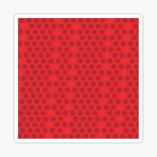 "red Christmas dots pattern / red dots on red / Christmas" Sticker for ...