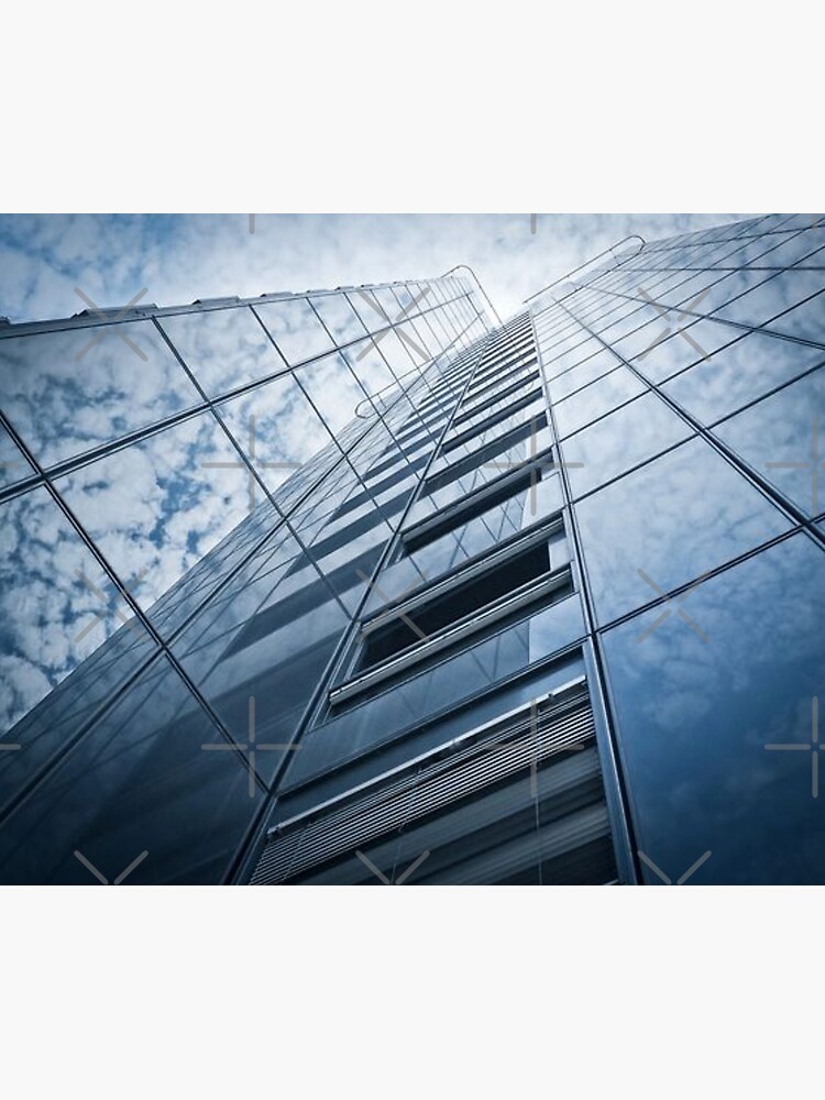 "Skyscraper building " Sticker for Sale by Krishnaviart | Redbubble