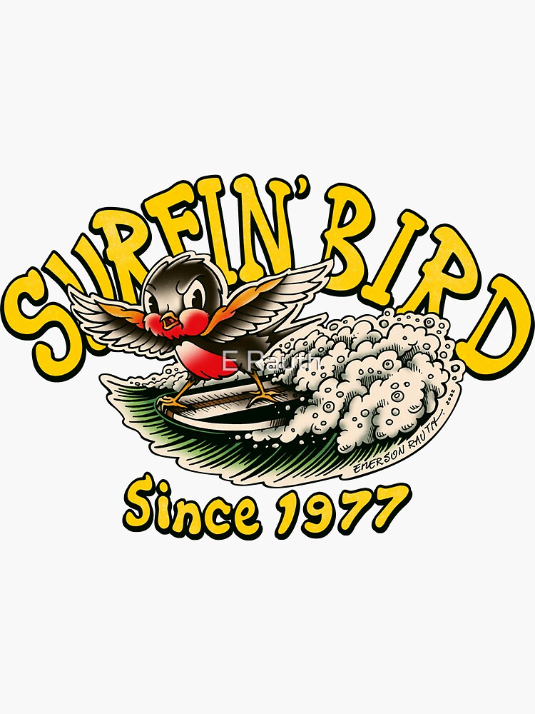 "Surfin' Bird" Sticker for Sale by erauth | Redbubble