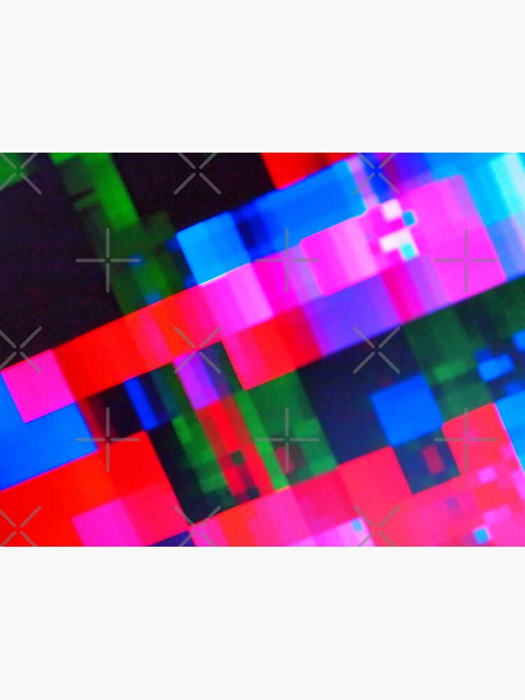 "Pink Block Blue Block" Sticker for Sale by RandomaLuxImage | Redbubble