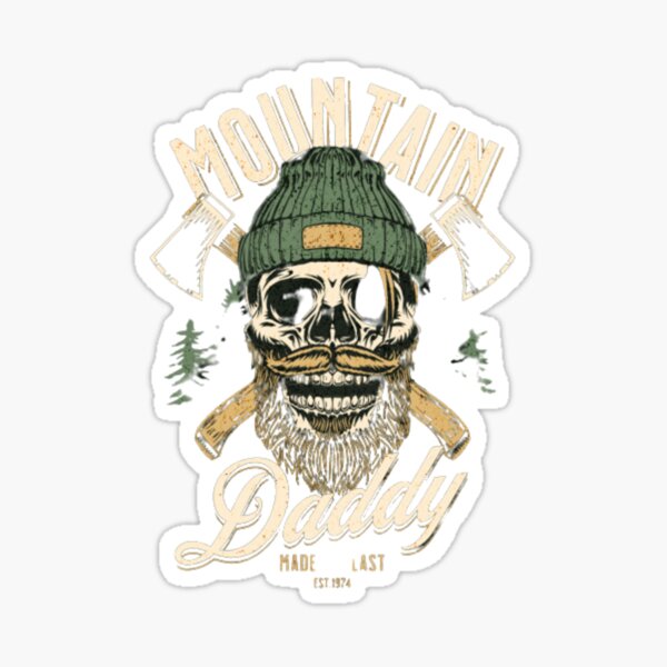 "Mountain daddy" Sticker for Sale by wijenet | Redbubble