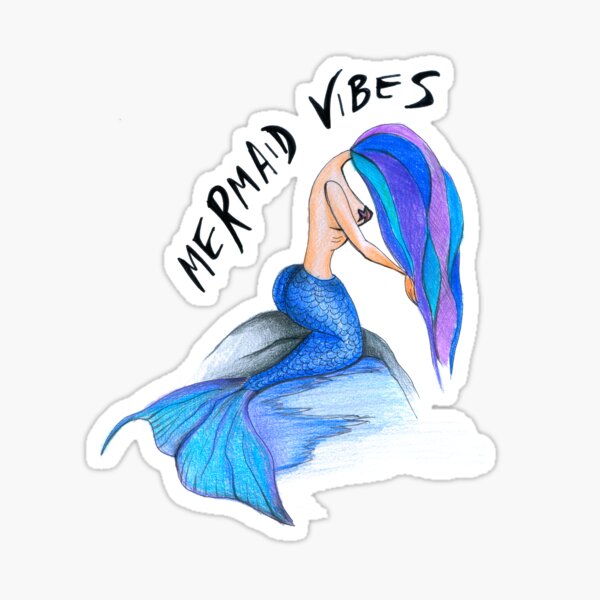 "Mermaid Vibes, Mermaid Tail, Positive Vibes, Magical Fantasy Art ...