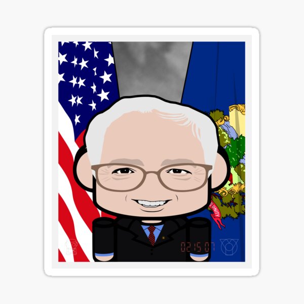 "Mr. Bernie'bot POLITICO’BOT Official Photo" Sticker for Sale by ...