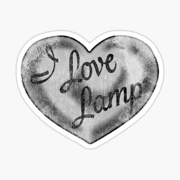 "Anchorman - "I Love Lamp" #1" Sticker for Sale by lbutler0000107 ...