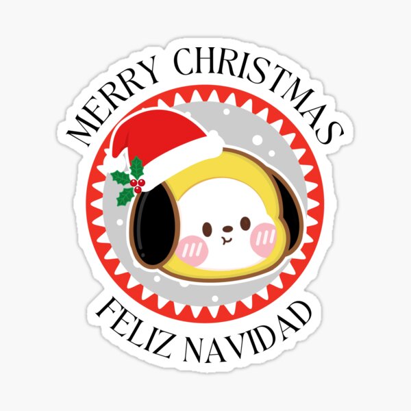 "BTS Christmas - Cute BTS cartoon character Jimin biased - Merry ...