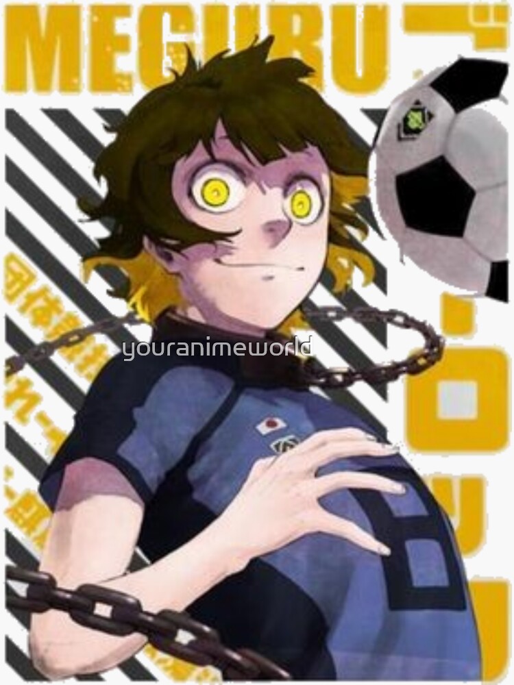 "blue lock meguru" Sticker for Sale by youranimeworld | Redbubble