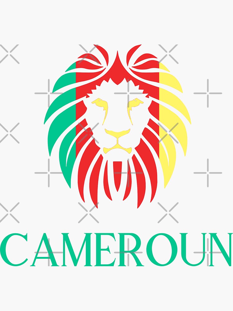 "Cameroun Cameroonian W Green" Sticker for Sale by VRedBaller | Redbubble