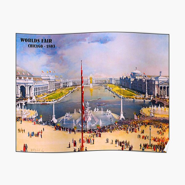 "CHICAGO: Vintage 1893 Worlds Fair Advertising Print" Poster by ...