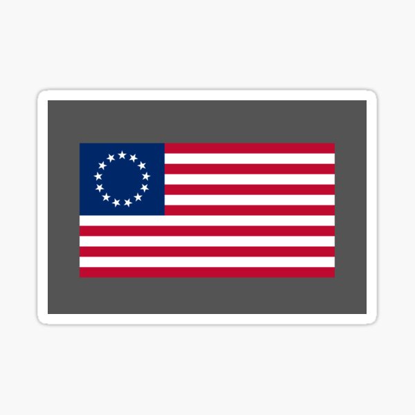 "BETSY ROSS FLAG " Sticker for Sale by PatriotQuotes | Redbubble