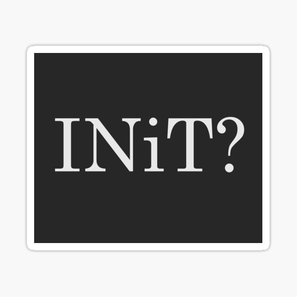 "init?" Sticker for Sale by Zezofu | Redbubble