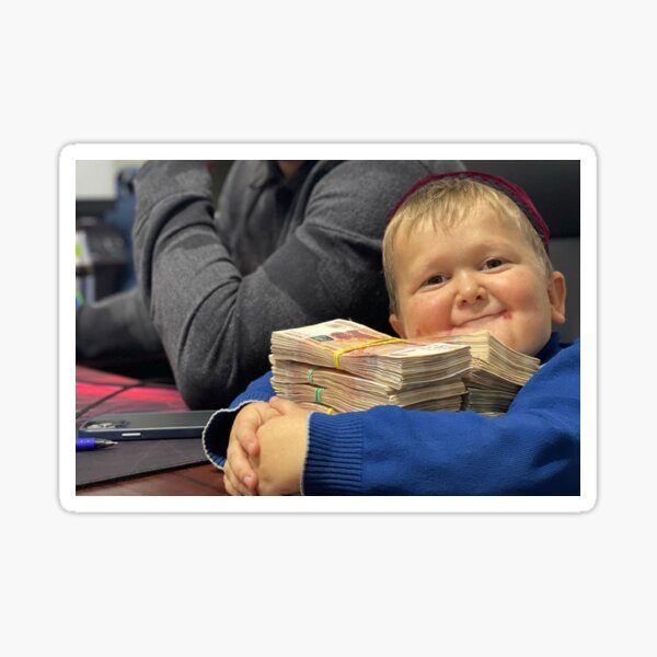 "Hasbulla with Money" Sticker for Sale by Estroic | Redbubble