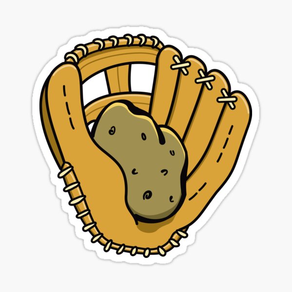 "Baseball Mitt Potato" Sticker for Sale by Rolling-Russet | Redbubble