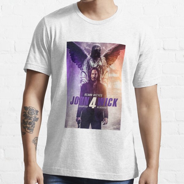 "Keanu Reeves John Wick Chapter 4 Blackout" T-shirt for Sale by ...