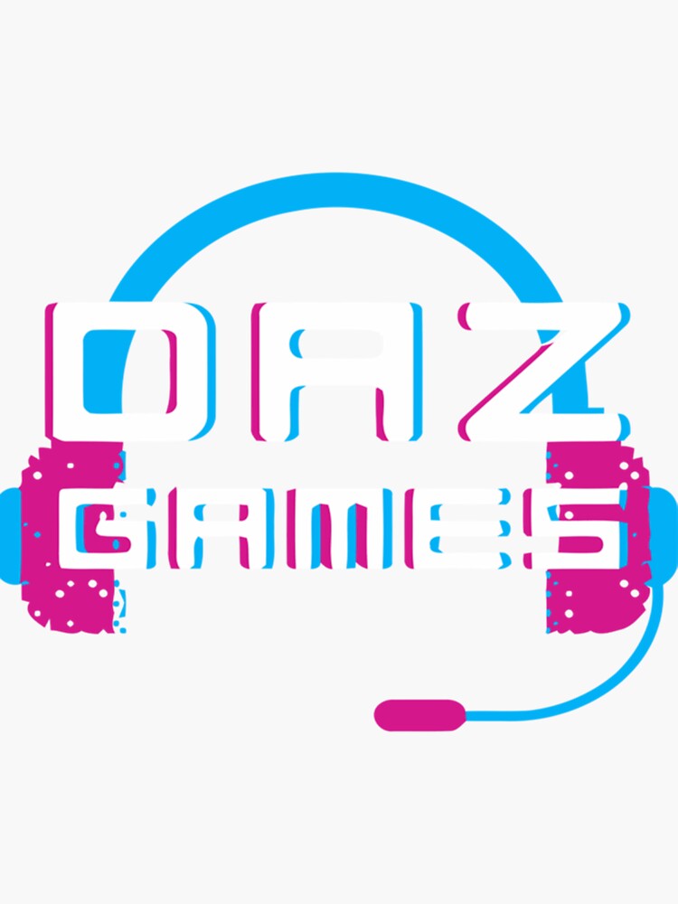 "Daz Games Merch Daz Games Headphone" Sticker for Sale by elizabethb33 ...