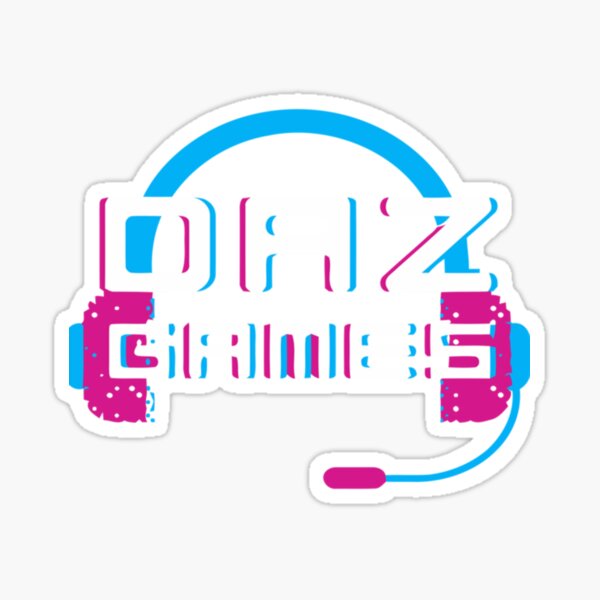 "Daz Games Merch Daz Games Headphone" Sticker for Sale by elizabethb33 ...