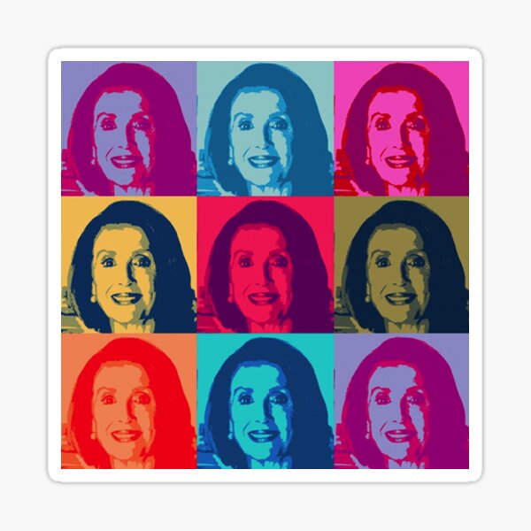 "Nancy Pelosi Superstar 2.0" Sticker for Sale by Thelittlelord | Redbubble