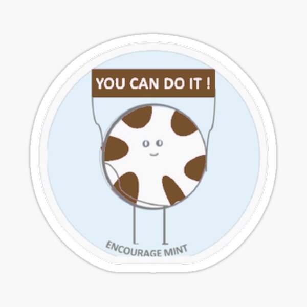 "Encourage Mint" Sticker for Sale by allstars007 | Redbubble