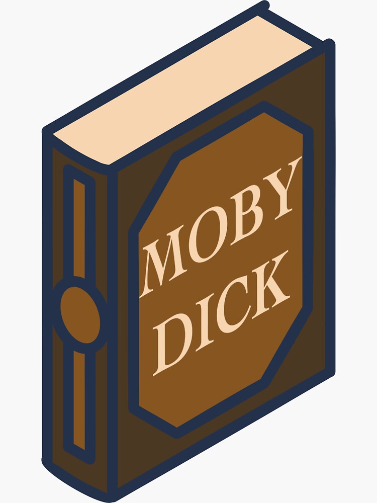 "Moby Dick by Herman Melville" Sticker for Sale by Rodricktheplant ...