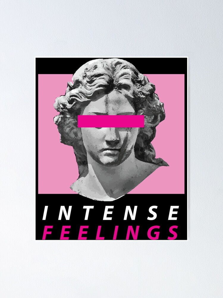 "Vaporwave Aesthetic Intense Feelings Statue " Poster for Sale by ...