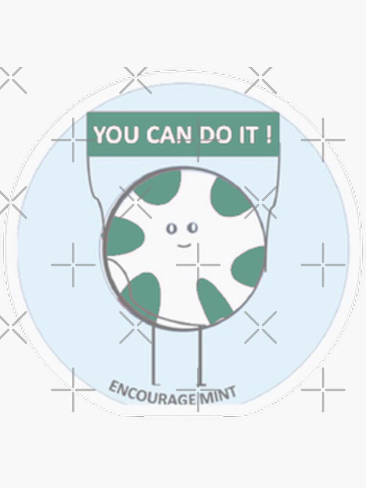 "Encourage Mint" Sticker for Sale by allstars007 | Redbubble