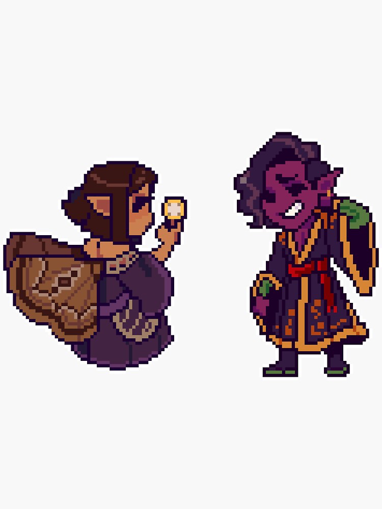 "BINX / Andhera Pixel Set" Sticker for Sale by devildaisy | Redbubble