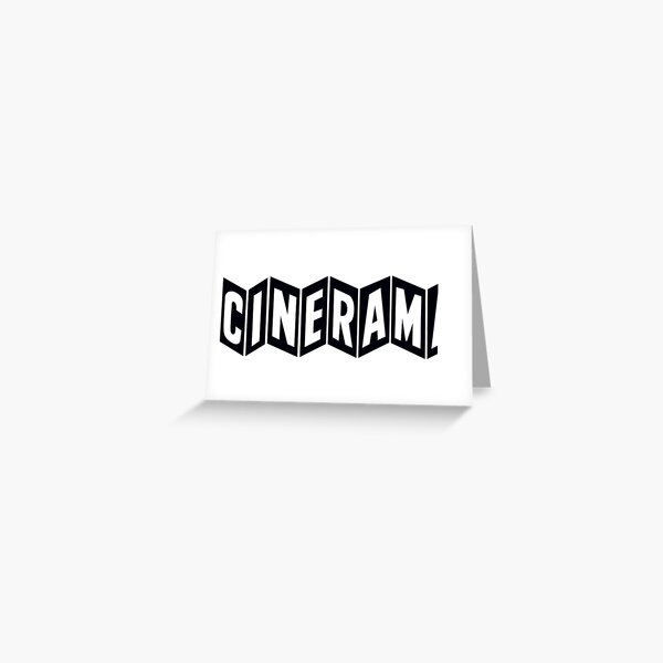 "Cinerama (black vintage logo)" Greeting Card by thedrumstick | Redbubble