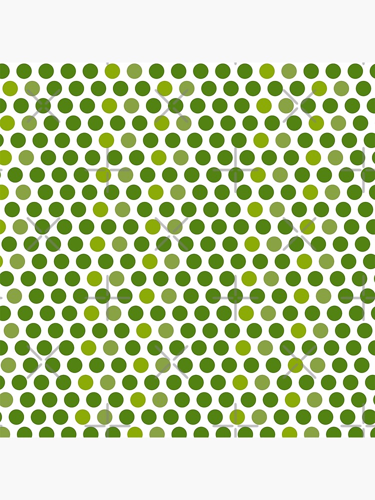 "green light Christmas dots pattern / green dots on white / Christmas ...