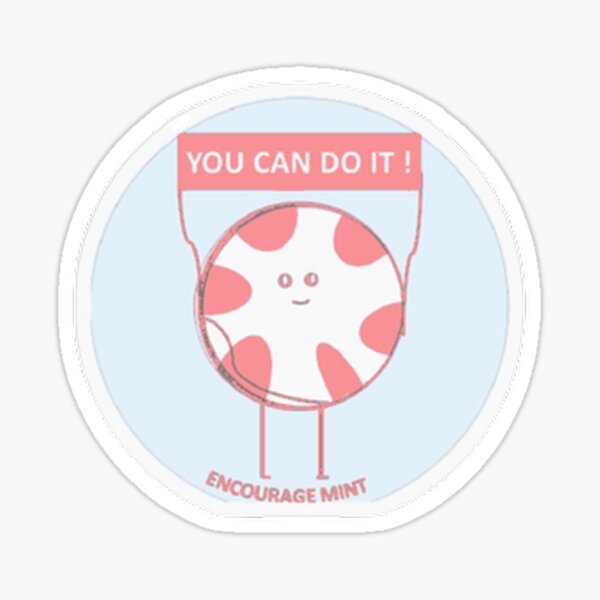 "Encourage Mint" Sticker for Sale by allstars007 | Redbubble
